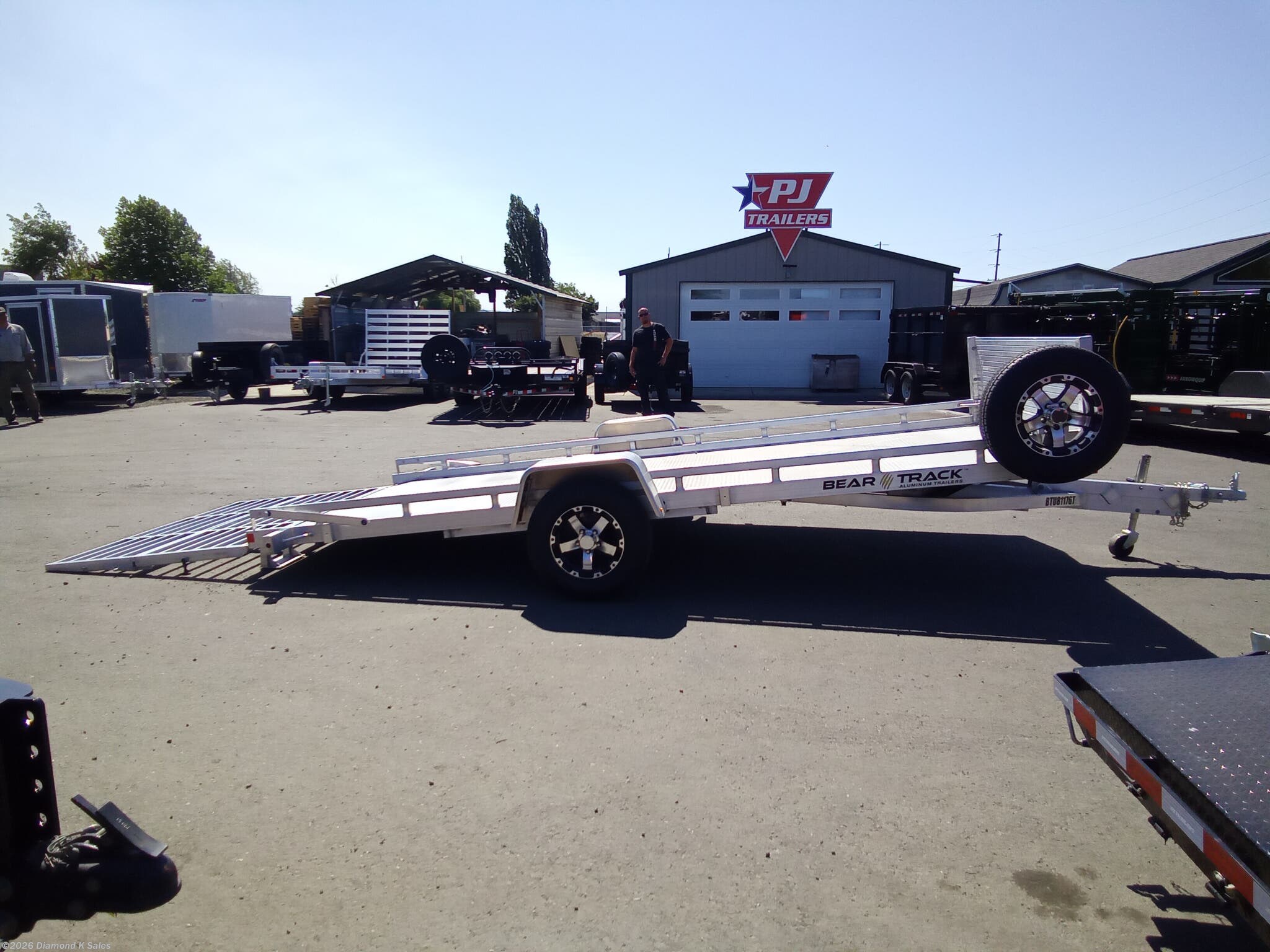 6x14 Vehicle Tilt Deck Trailer for sale | New Bear Track 81" x 176" 3K ...