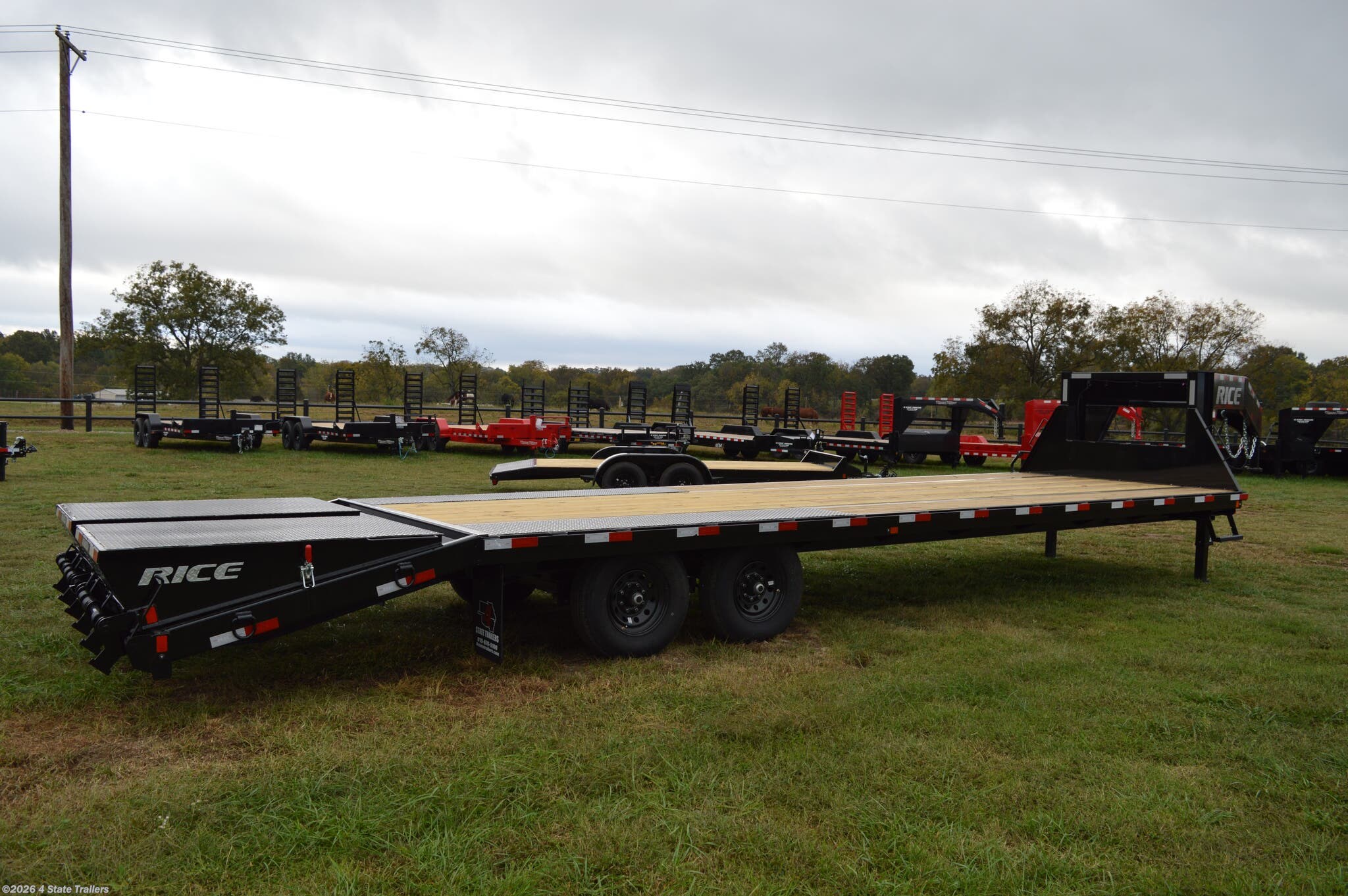 8x30 Deckover/Flat Deck Trailer for sale | New Rice Trailers Deckover ...