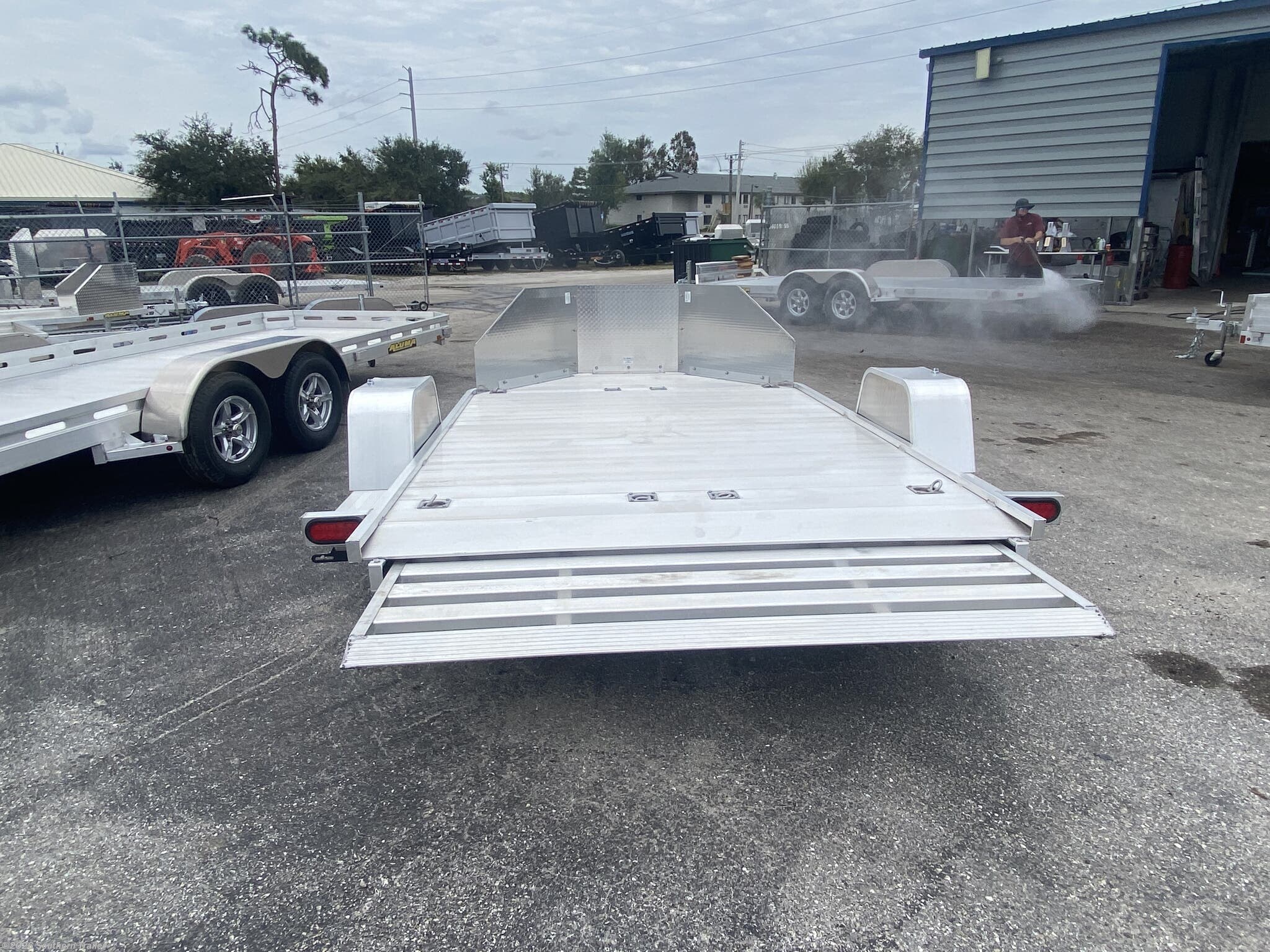 6x11 Motorcycle Trailer for sale | New Aluma MC210 Aluminum Two ...
