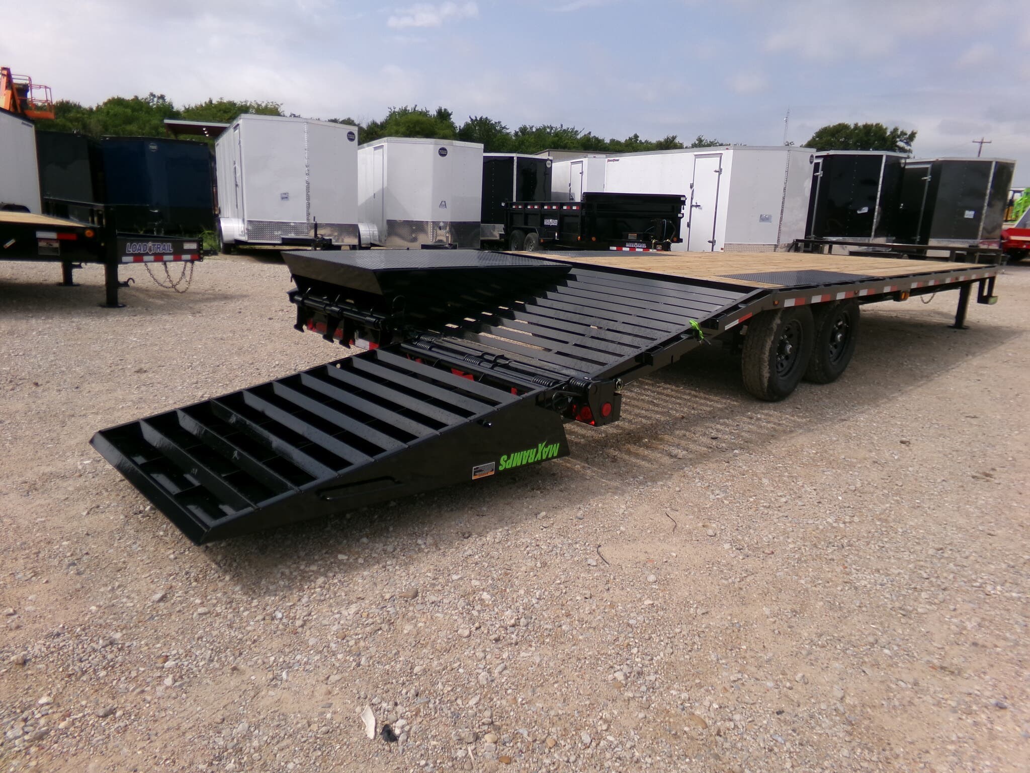 8x25 Deckover/Flat Deck Trailer for sale | New Load Trail 102X25 ...