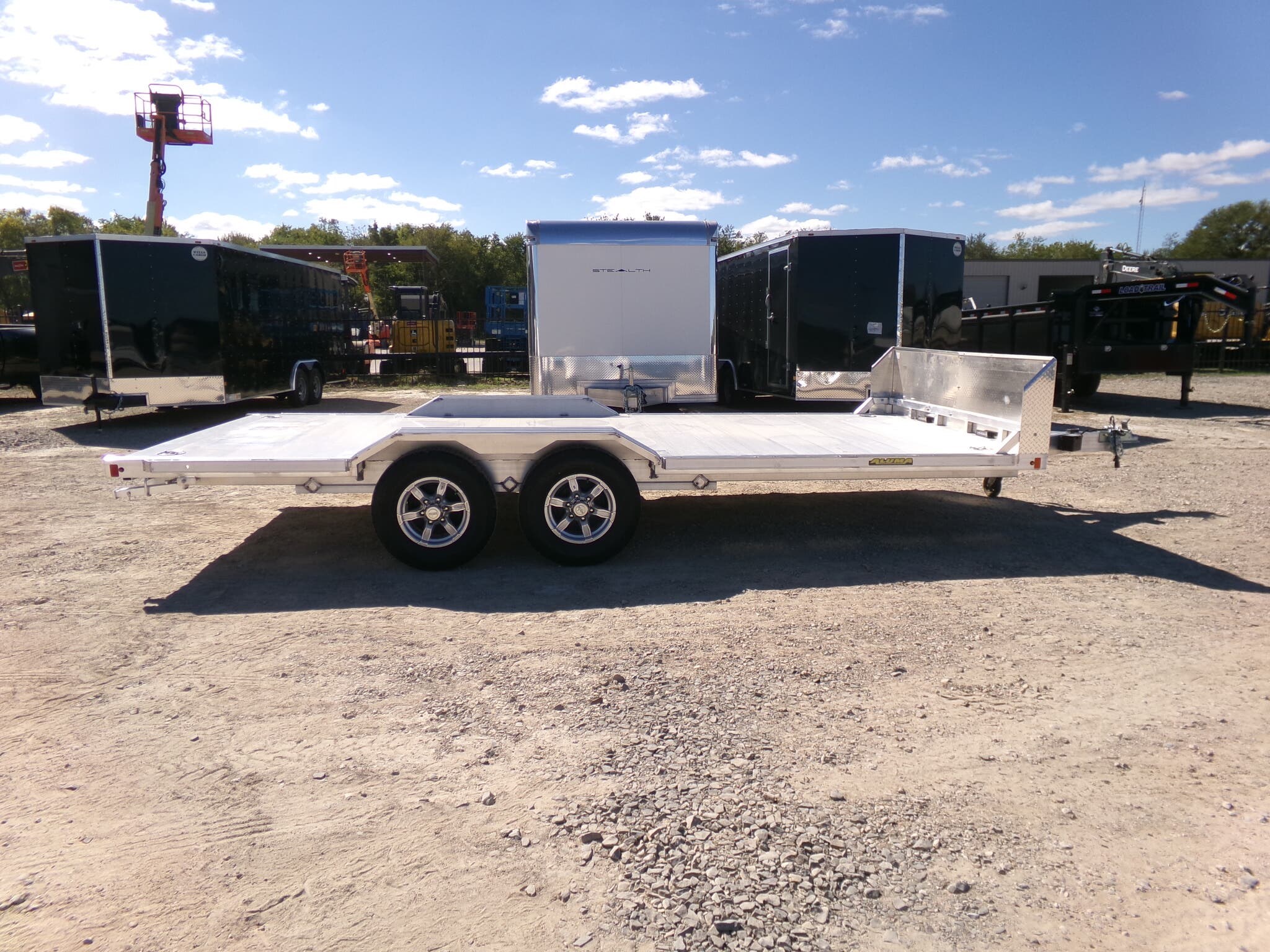 8x18 Car Hauler Trailer for sale | New Aluma WB18H-TA 18' Aluminum ...